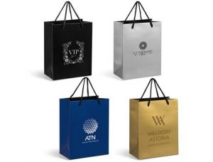 A4 Custom printed gift bags – with handles – SourcePrinting