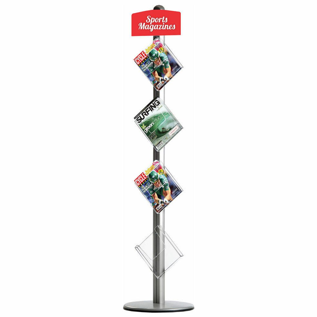 Novel Free Standing Leaflet Dispenser (4 x A4 Brochure Holders ...