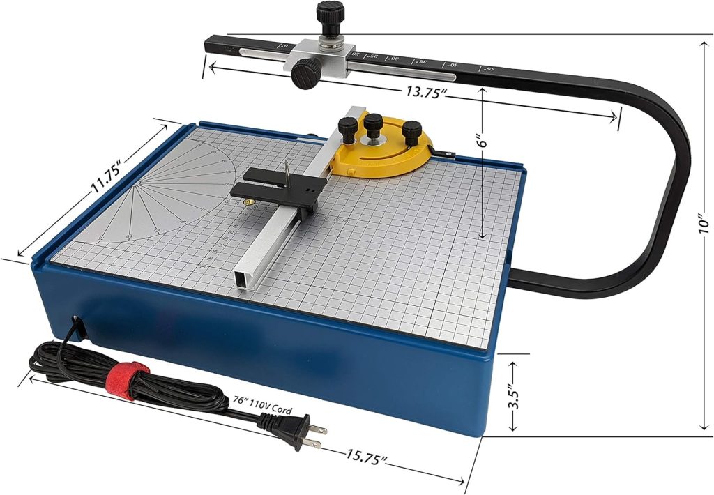 Hot Wire Foam Cutter Table with Foot Operated Control Pedal ...