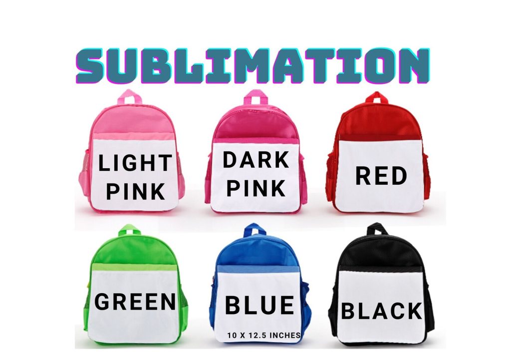 10pcs Sublimation Backpack – 100% Polyester Panel for Custom Printing ...