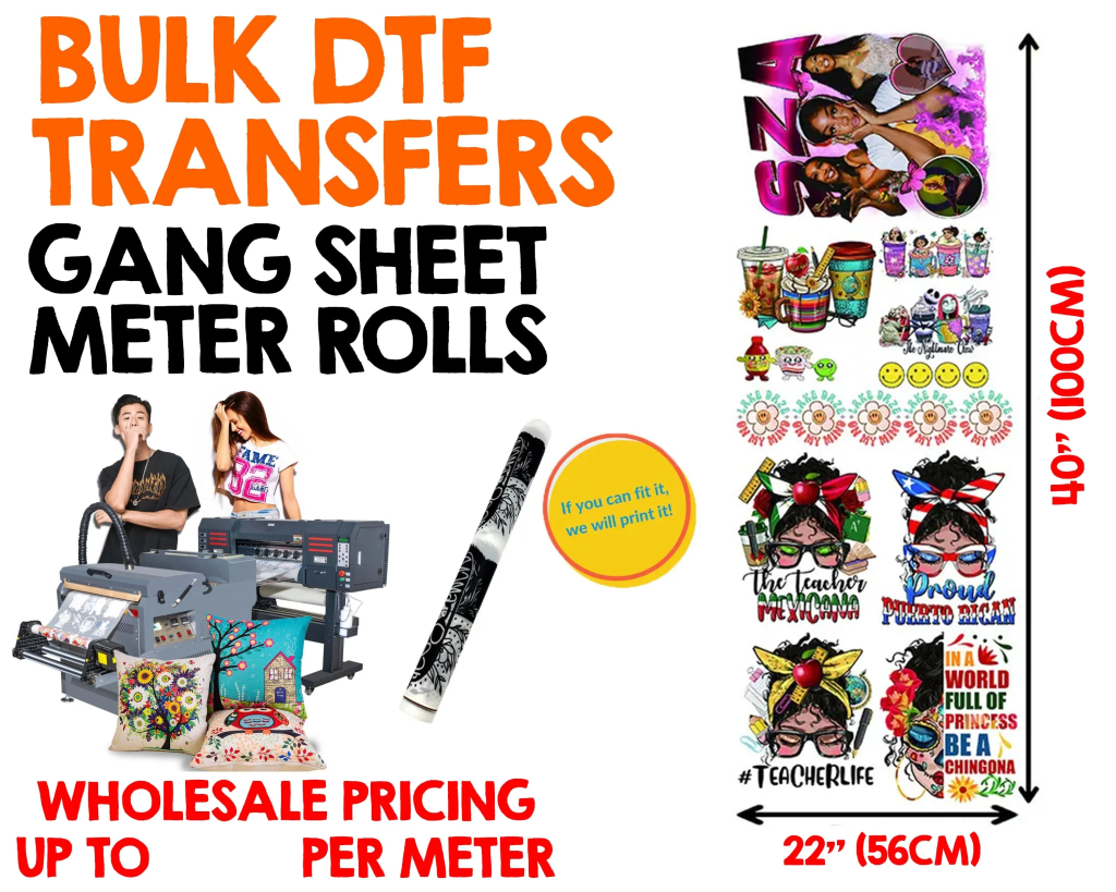 Custom Printed DTF Rolls – 58cm Width, Premium Quality – SourcePrinting