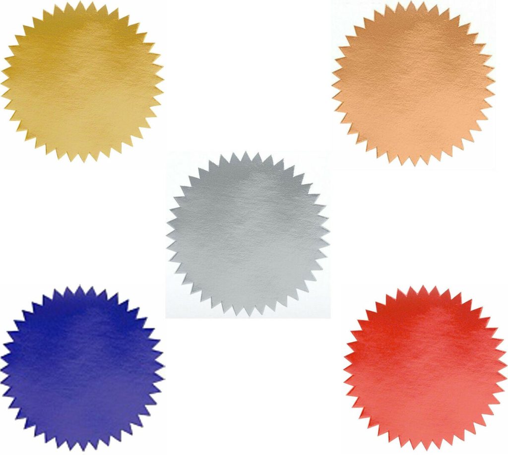 Notarial Seals 40mm – Silver, Bronze, Gold, and Metallic Red ...
