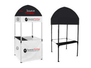 Premium Portable Aluminium Display with Dome Roof and Custom Printed Wrap – SourcePrinting
