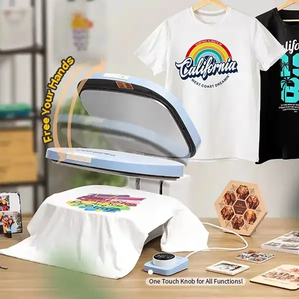 Automated Flat T-Shirt Heat Press 290×380mm – SourcePrinting