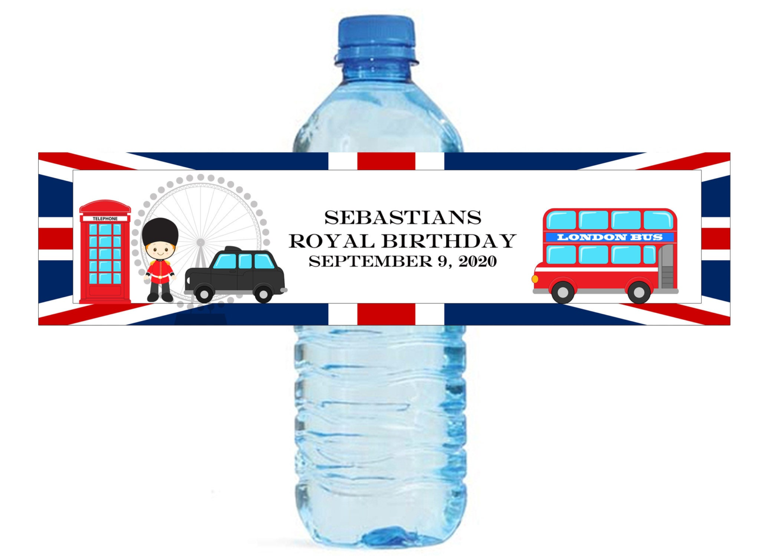 Custom Water Bottle Labels – Waterproof, 130mm x 45mm (Pack of 1,000 ...