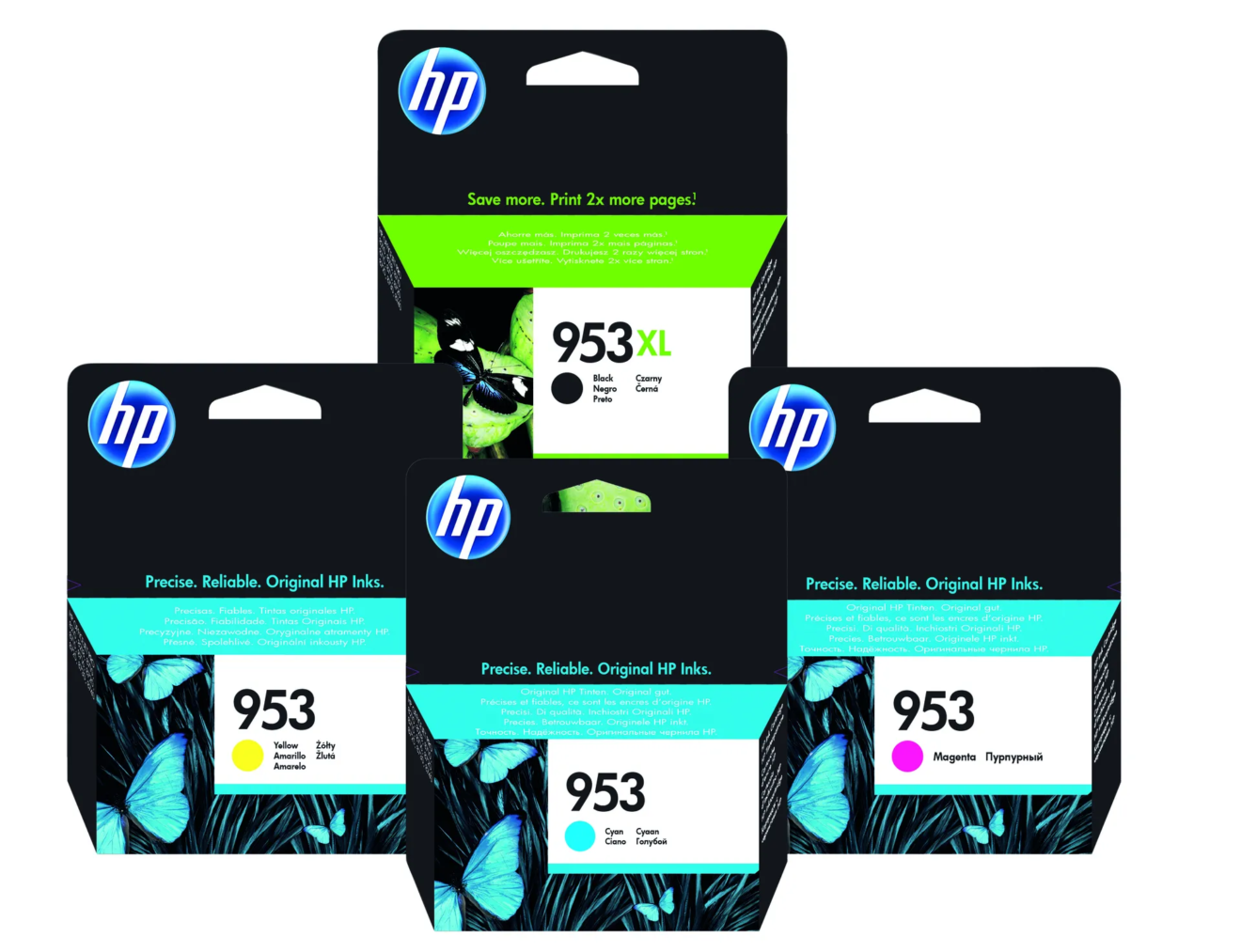 HP 953XL Black and Colour Bundle 4 Pack – SourcePrinting
