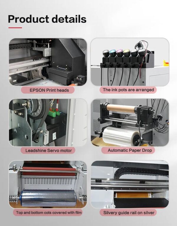 A3 Size AB Film 30cm UV DTF Printer Cold Label Sticker UV Transfer Film ...
