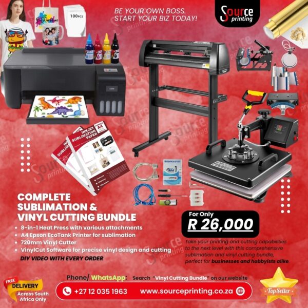Complete Sublimation & Vinyl Cutting Bundle – SourcePrinting